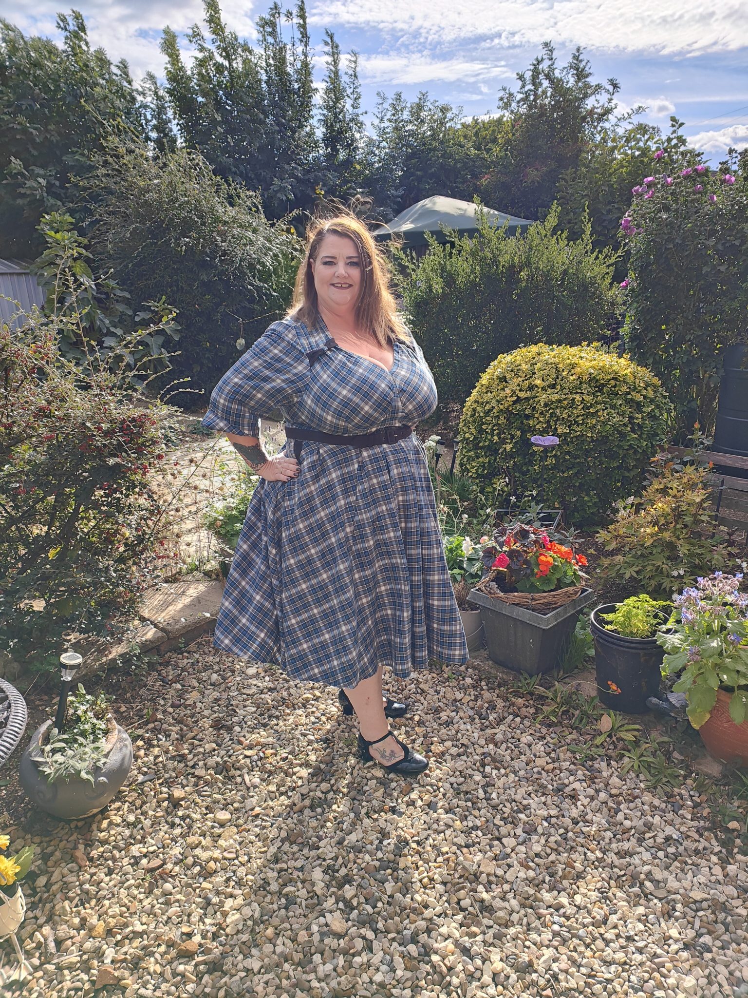 She Wore Blue....Tartan?! - Secret Plus Size Goddess